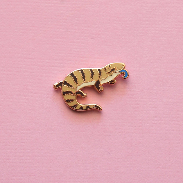 Mini Blue-tongued Skink Pin – Shoal