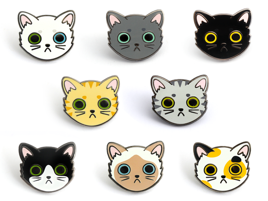 Calico Cat Face Pin – Shoal
