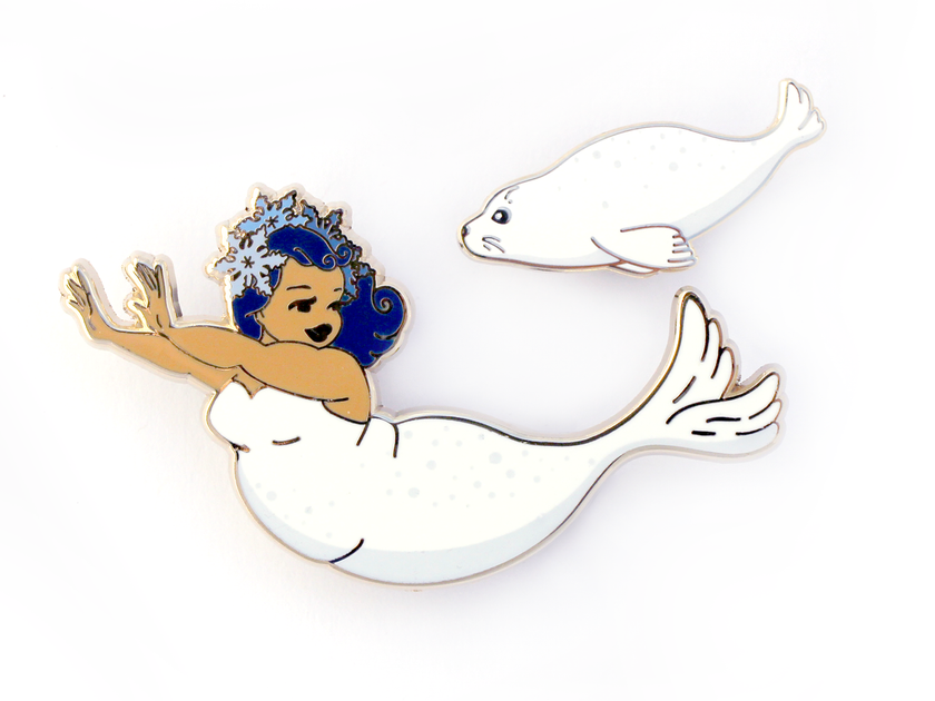Seal Mermaid Pin Set – Shoal